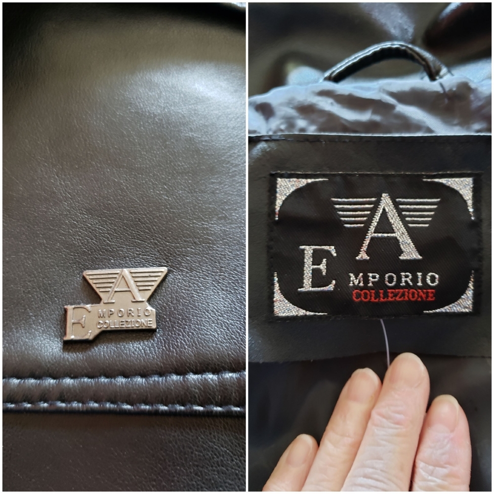 Emporio Collezione Faux Leather Coat - Gem